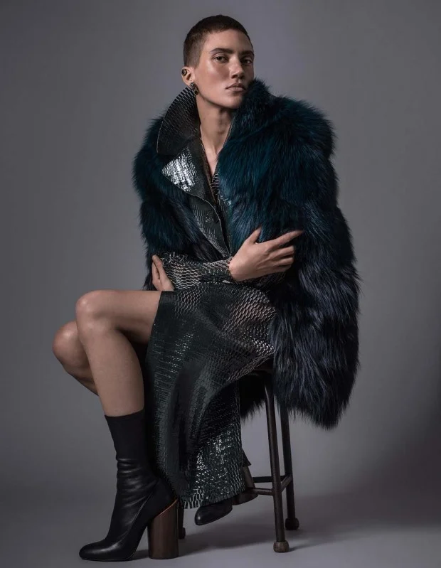Tamy Glauser Is Fierce In Raphael Delorme & Thierno Sy Images For ...