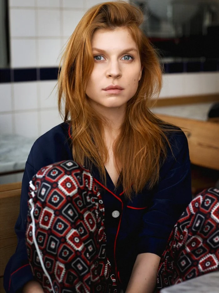 Clémence Poésy Wears Pajama-Cool In Benjamin Vnuk Images For The Edit ...