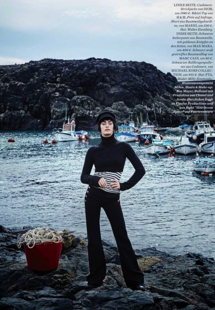 Milly Simmons Is Lensed By Pasquale Abbattista In 'New Marine' For Elle ...