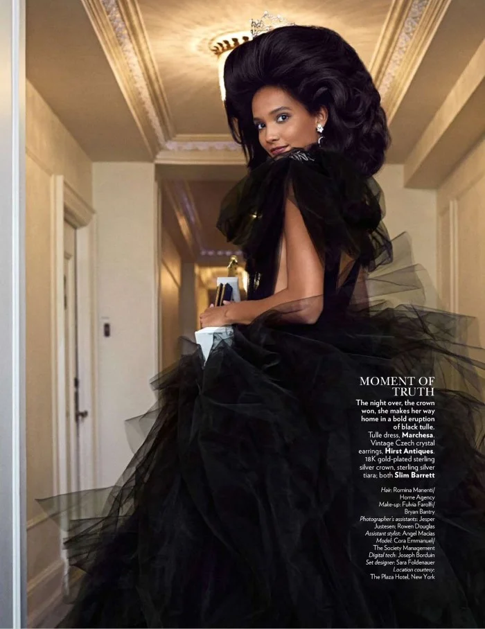 Cora Emmanuel Is 'Pageant Perfect' In Arthur Elgort Images For Vogue ...