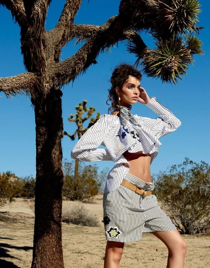 Luma Grothe Is Desert Beauty In Yu Tsai Images Harper's Bazaar ...