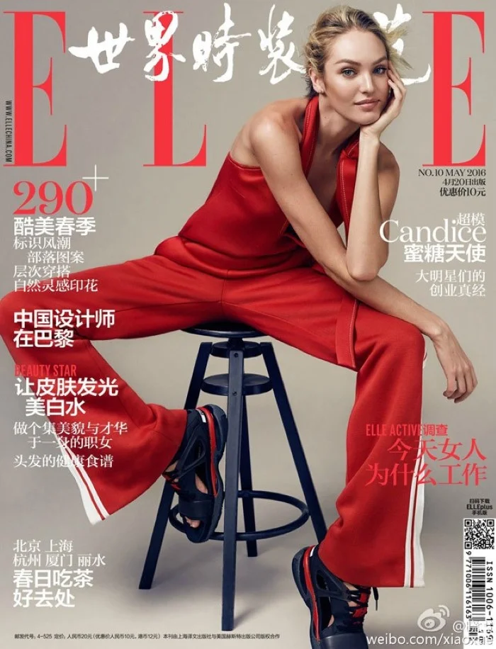 Candice Swanepoel Gets Witty In Elle China May 2016 Images By Rex Xu ...