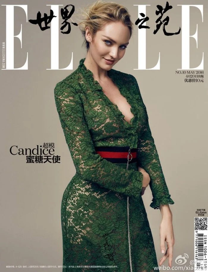 Candice Swanepoel Gets Witty In Elle China May 2016 Images By Rex Xu ...