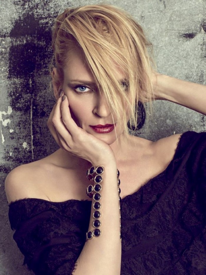 Uma Thurman Is Lensed By Xevi Mutane For The Harper's Bazaar Mexico May ...