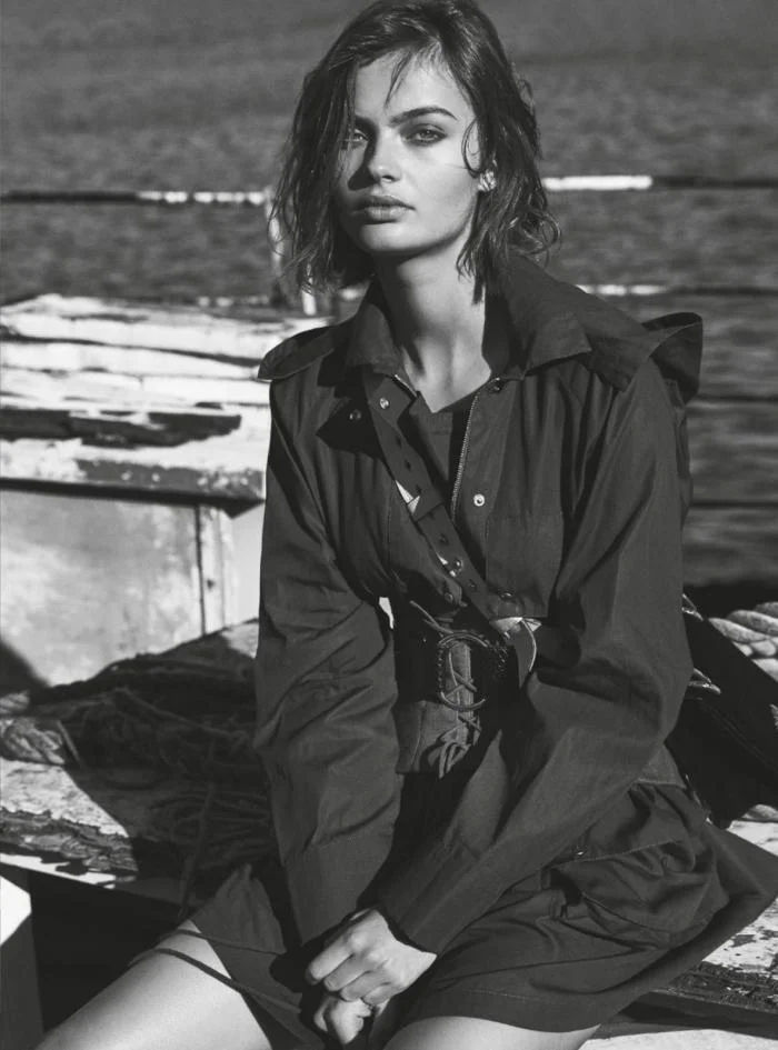 Moa Aberg Hits High Waters In Nicole Bentley Images For Marie Claire ...