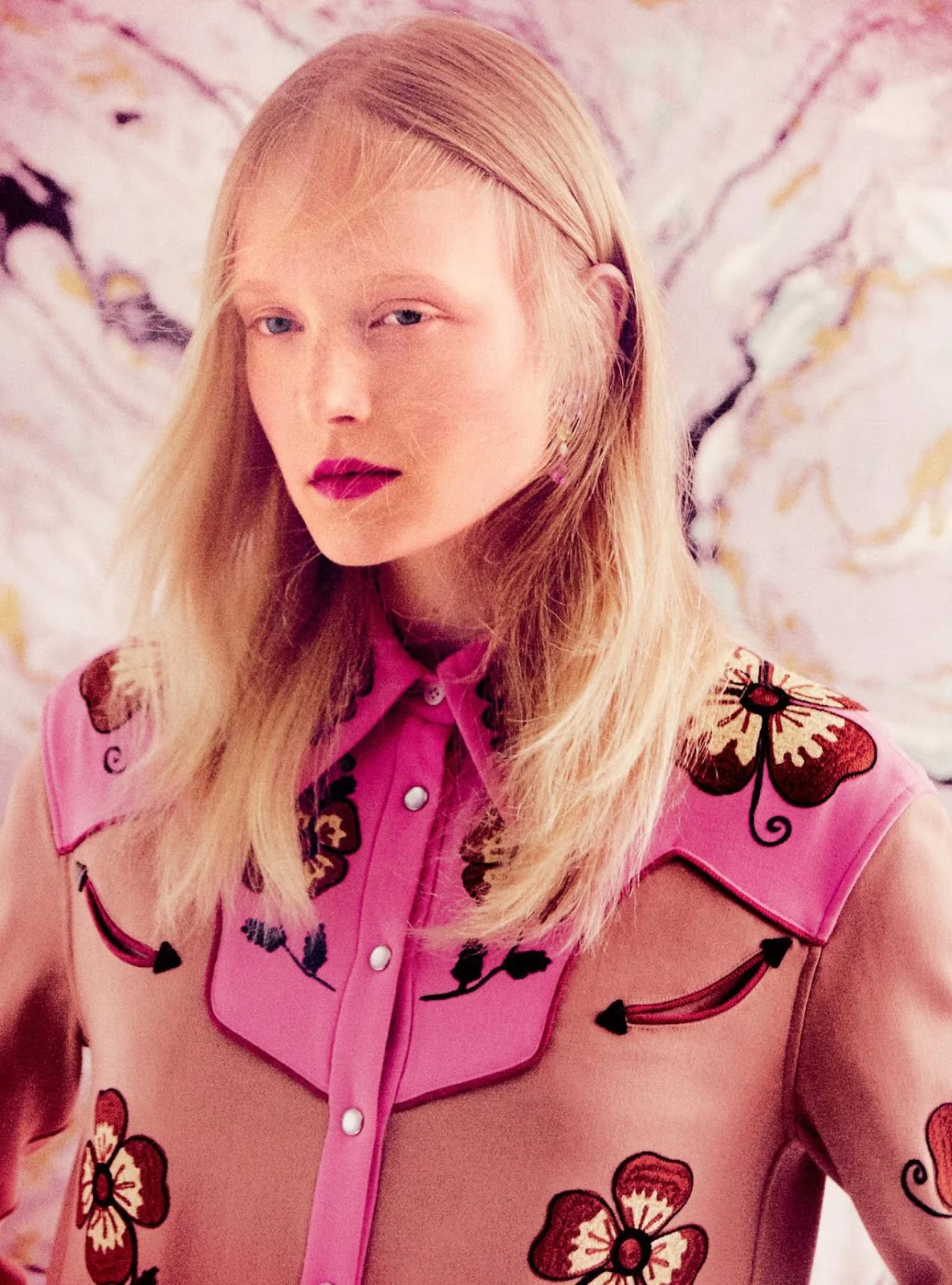 Maja Salamon Is Stylin' in 'Petal Power' by Serge Leblon for Harper's ...