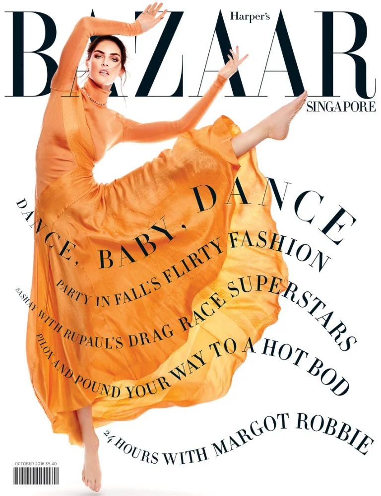 Hilary Rhoda Is 'Centre Stage' By Yu Tsai For Harper's Bazaar Singapore ...