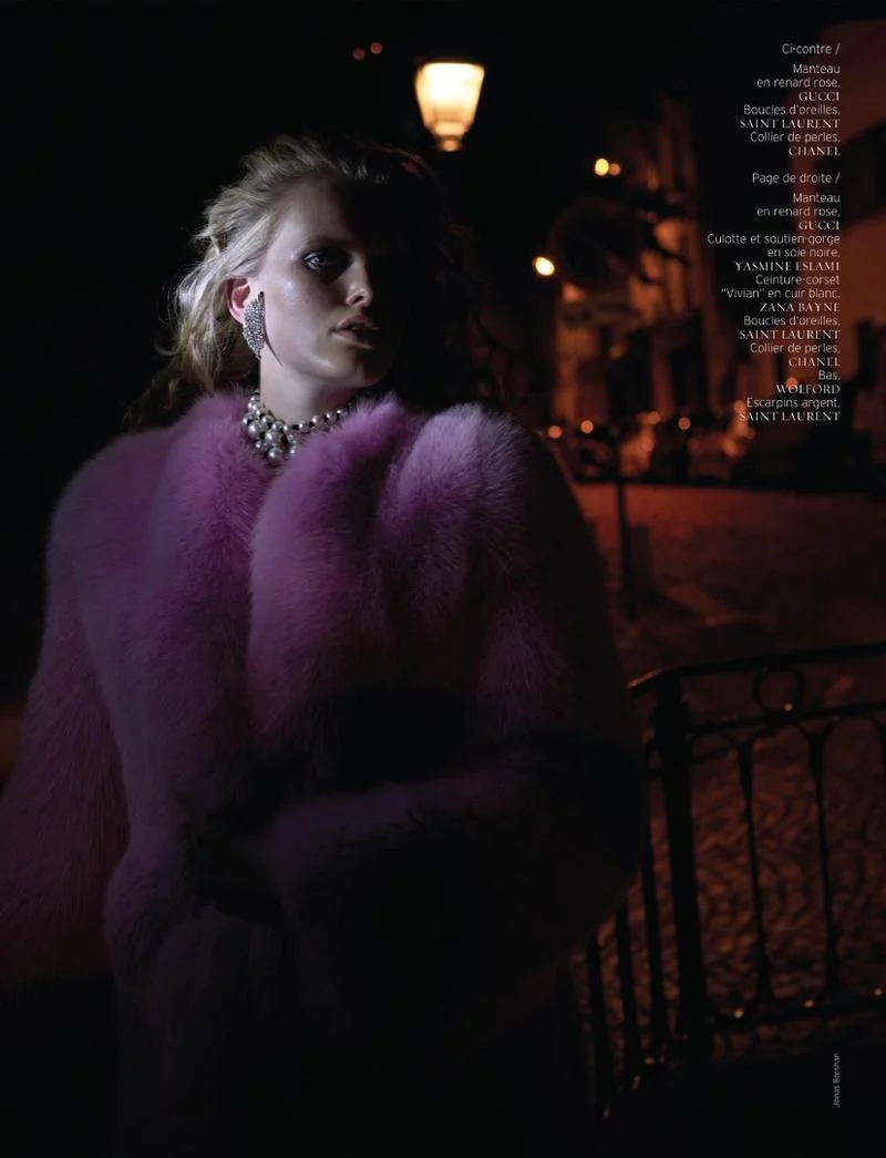 Hannah Kuiper Seduces In 'Paris Nights' For French Revue de Modes Fall ...