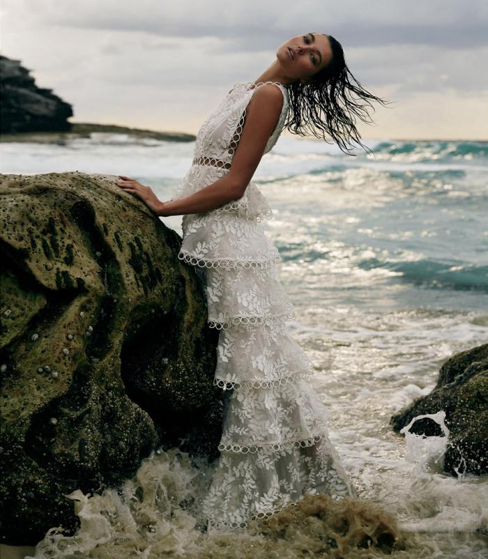 Stephanie Joy Field Wears 'Couture By The Sea' By Tane Coffin For ...