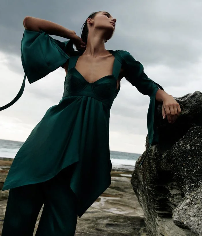 Stephanie Joy Field Wears 'Couture By The Sea' By Tane Coffin For ...