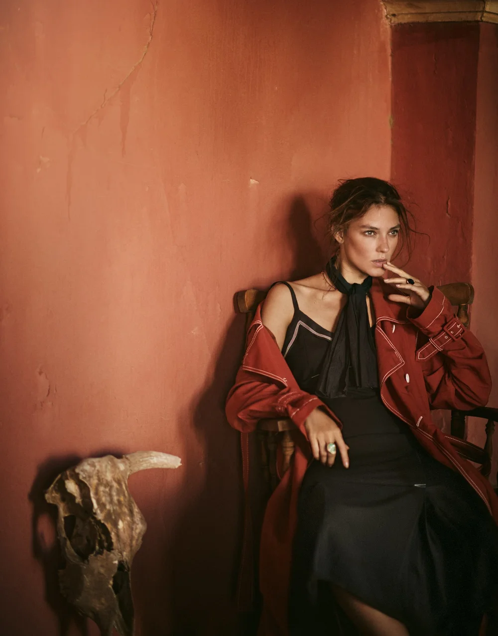 Kati Nescher Is 'Queen of the Desert' In Boo George Images For Porter ...