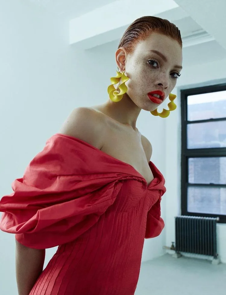 A Bold Color Aleece Wilson Is Lensed By Ed Singleton For W Magazine ...