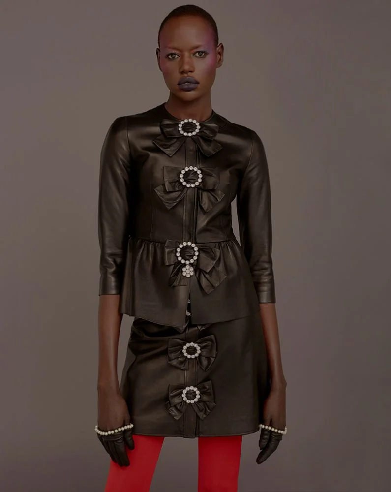 Ajak Deng Fronts 'Leather Forever' Lensed By Nicole Maria Winkler For V ...