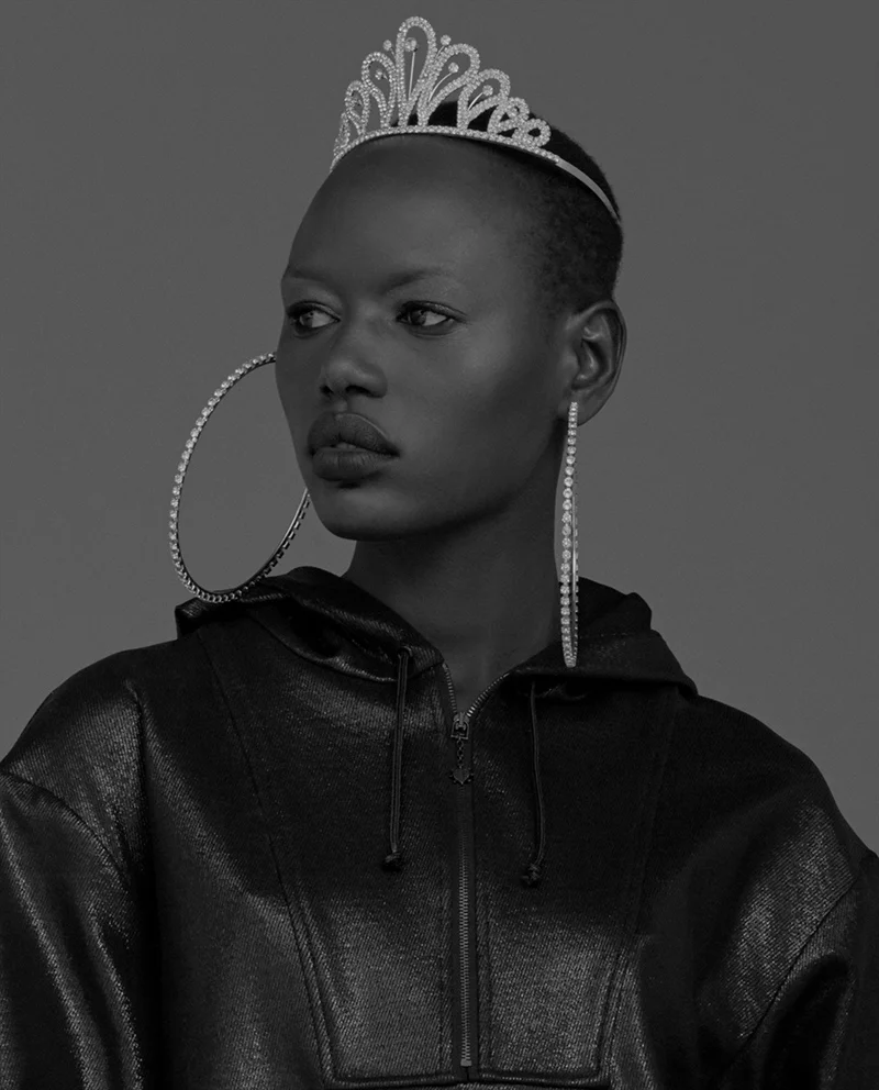 Ajak Deng Fronts 'Leather Forever' Lensed By Nicole Maria Winkler For V ...