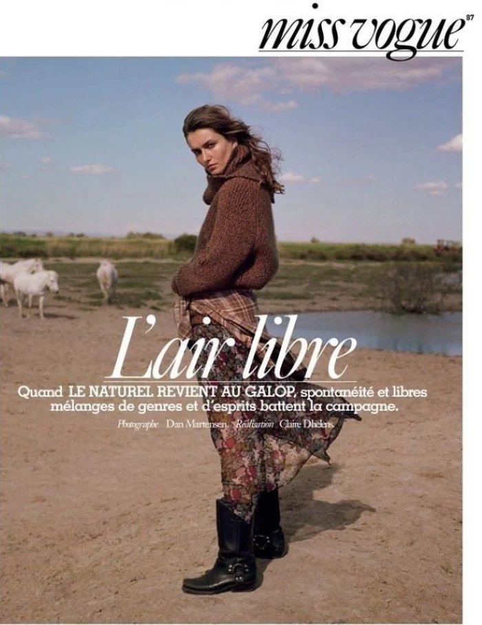 Dan Martensen Eyes Andreea Diaconu In 'L'air libre' For Vogue Paris ...