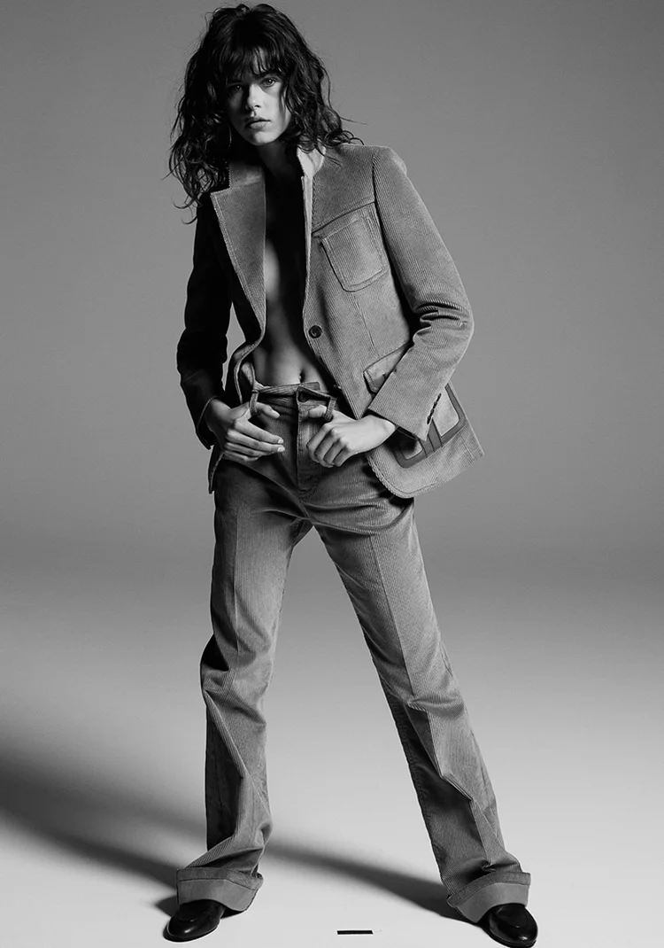 Georgia Fowler Wears Tailored Luxury Lensed By David Roemer For Harper ...