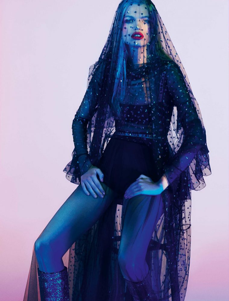 Daphne Groeneveld Stuns In 'Choc Neon' By Mark Abrahams For Elle Brazil ...