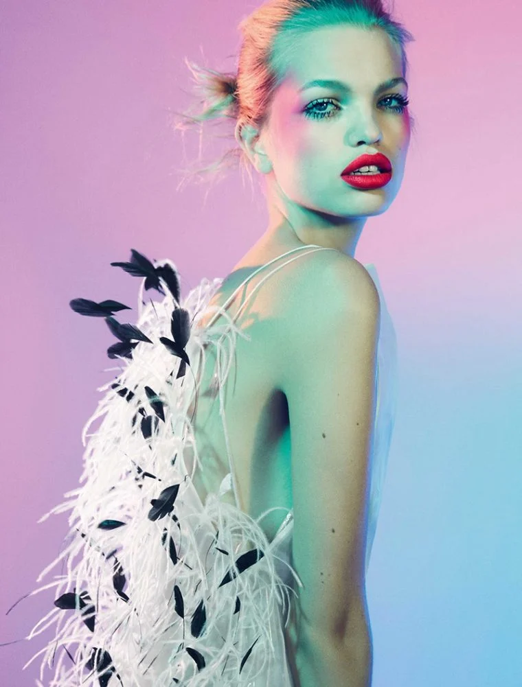 Daphne Groeneveld Stuns In 'Choc Neon' By Mark Abrahams For Elle Brazil ...