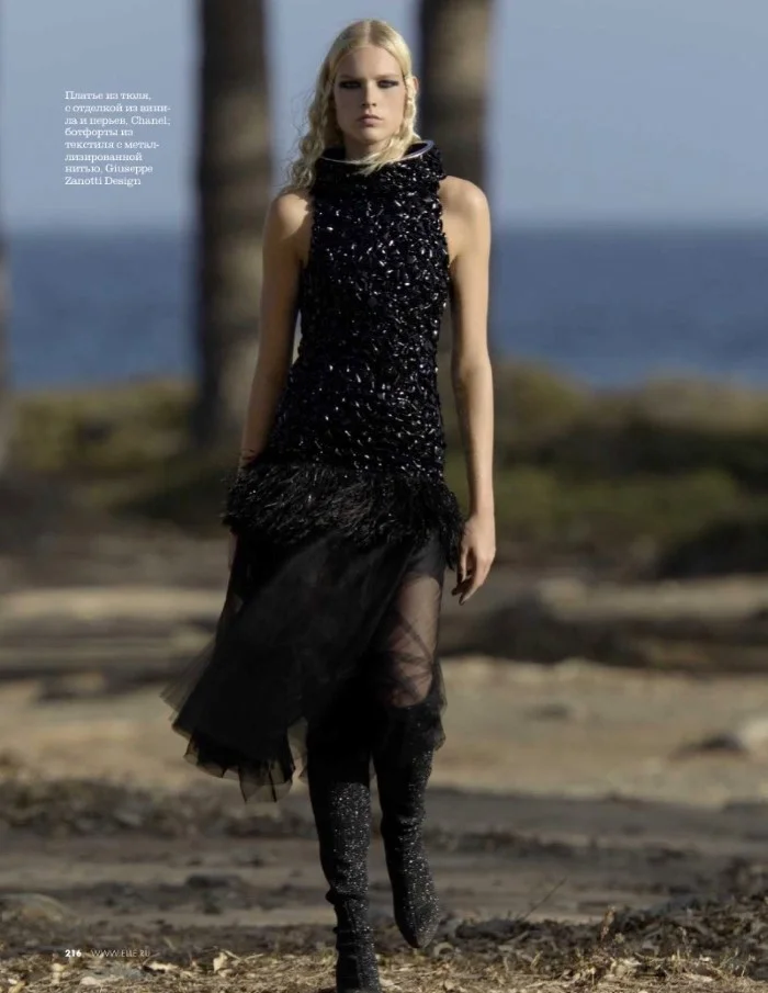 Charlene Högger Is Edgy Romantic In Hans Feurer Images For Elle Russia ...