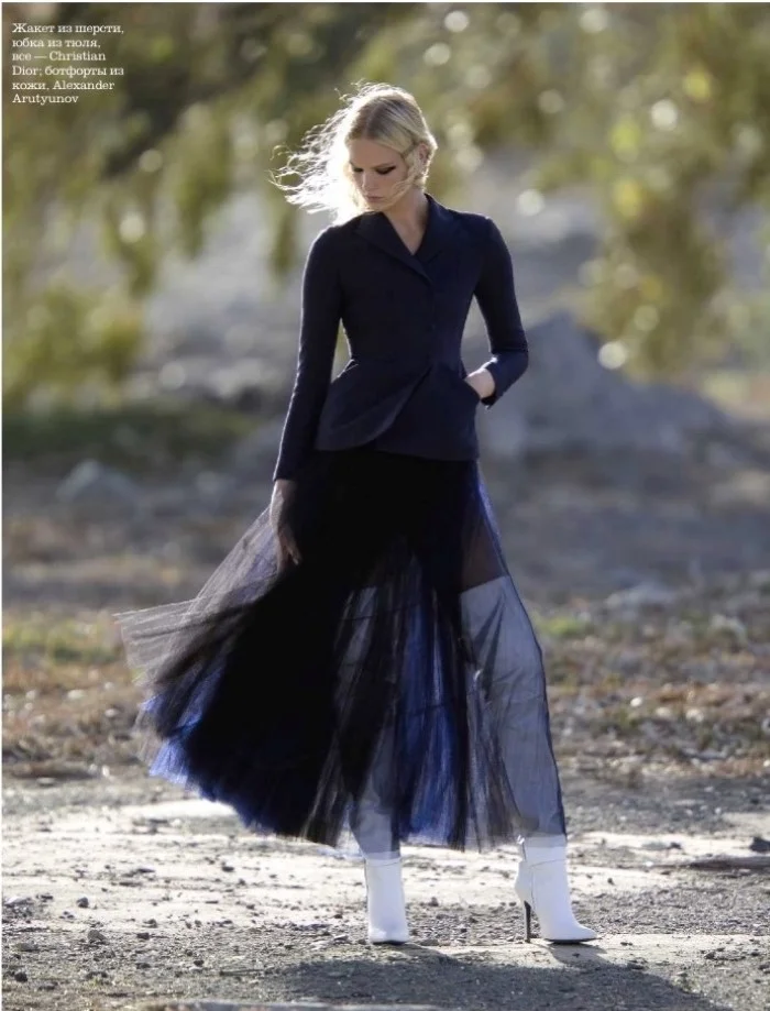 Charlene Högger Is Edgy Romantic In Hans Feurer Images For Elle Russia ...