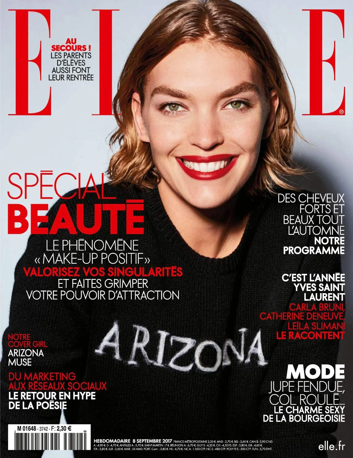 Liz Collins Flashes Arizona Muse In 'Strictly Sensual' For Elle France ...