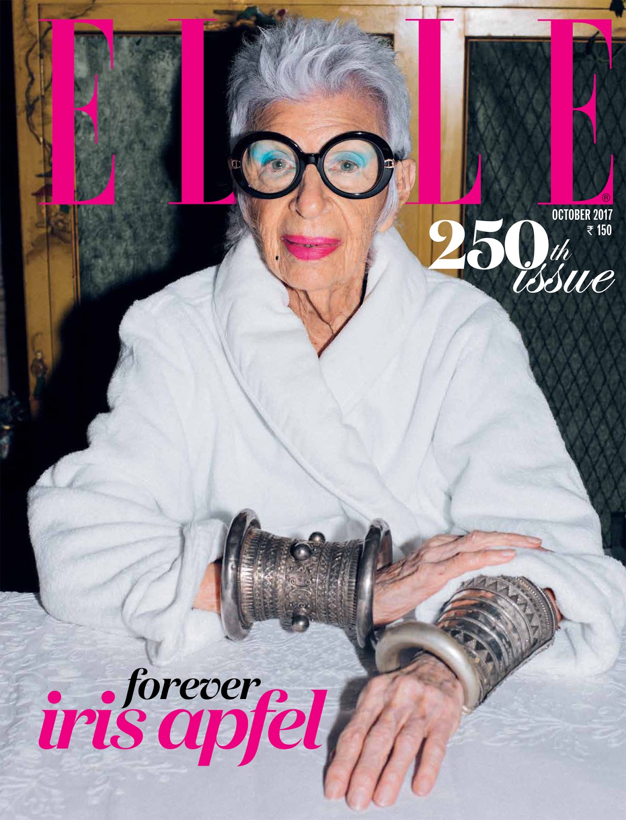 Eye: Fashion Icon Iris Apfel Covers Elle India November 2017, By ...