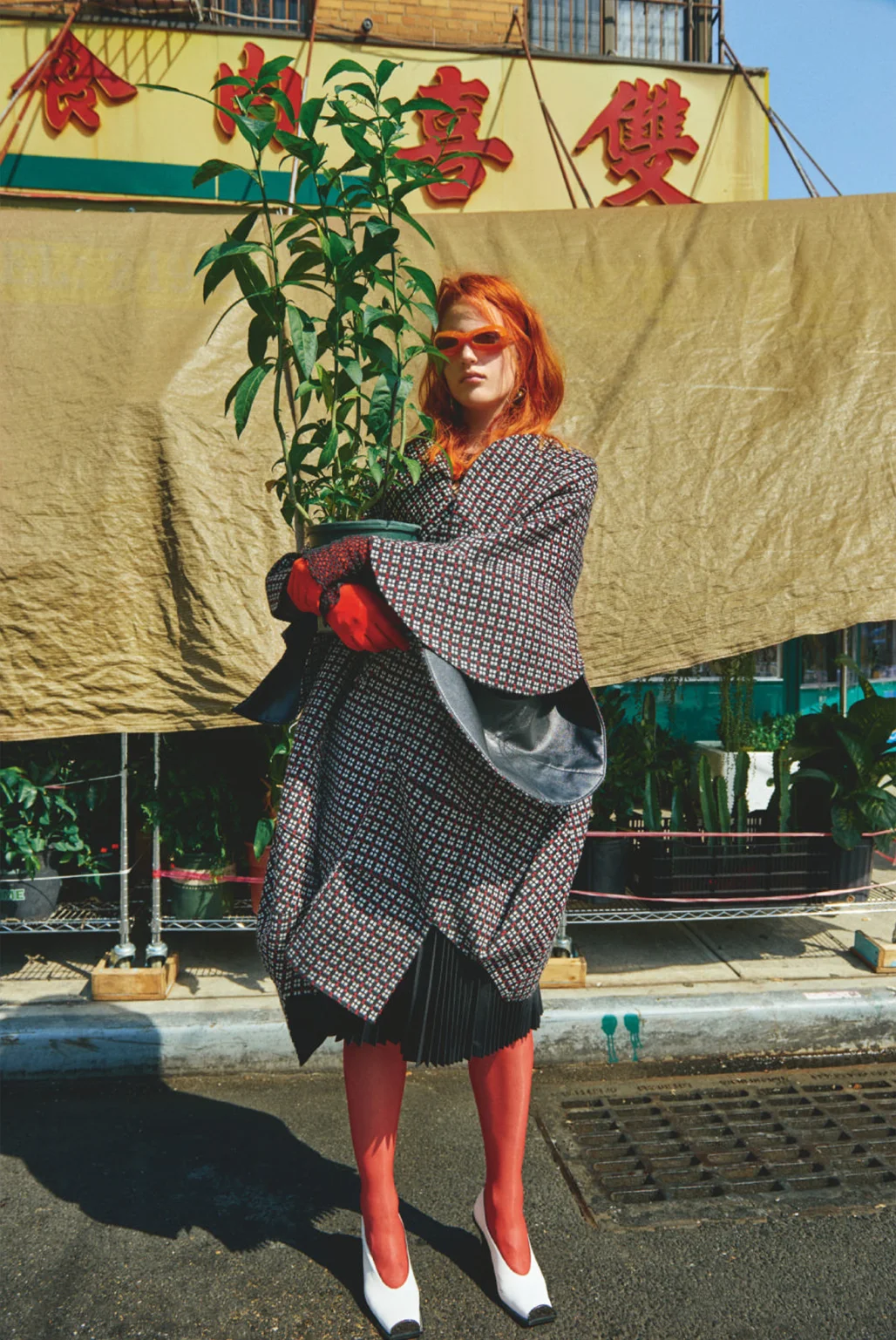 Julia Banas Wears Bohemian Plaids Lensed By Catherine Servel For Numero ...
