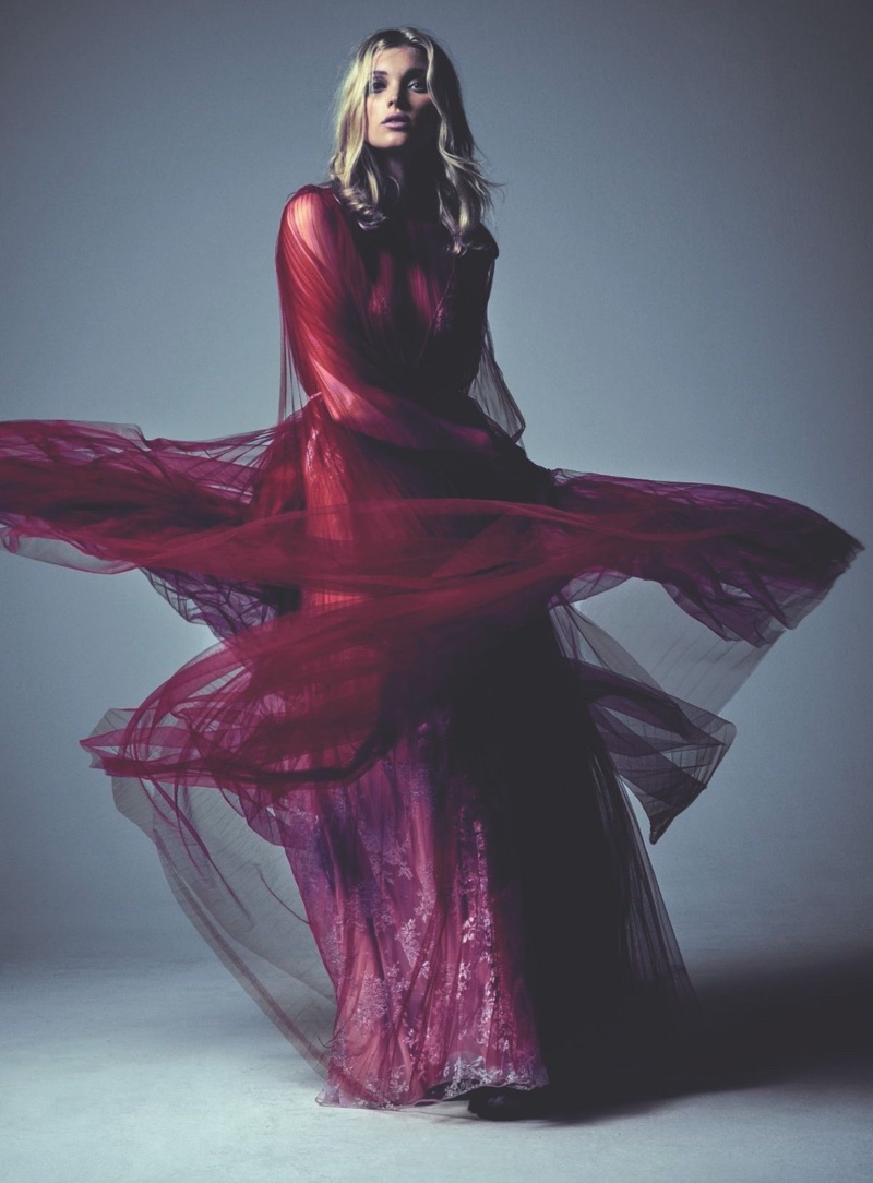 Elsa Hosk Wears Sensual Elegance In Regan Cameron Images For Harper's ...