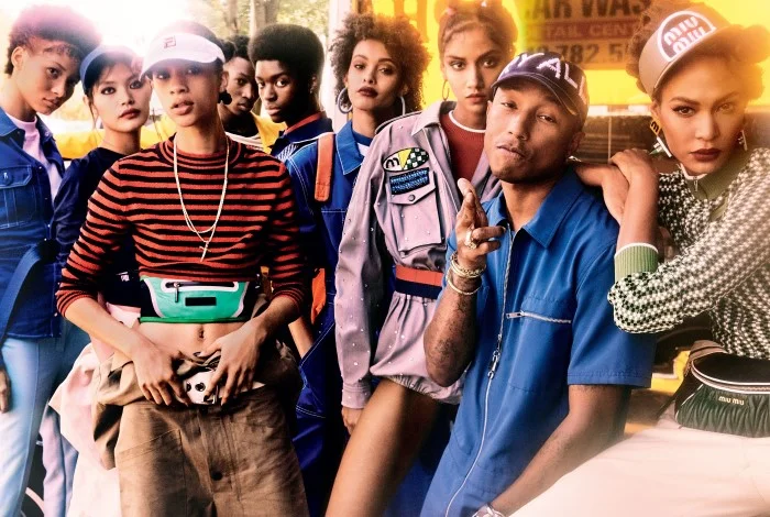 Pharrell Williams All Stars Light Up Vogue US December 2017, Shot By ...