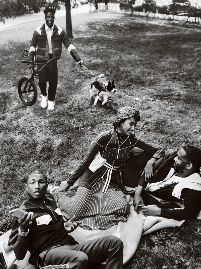 Pharrell Williams All Stars Light Up Vogue US December 2017, Shot By ...