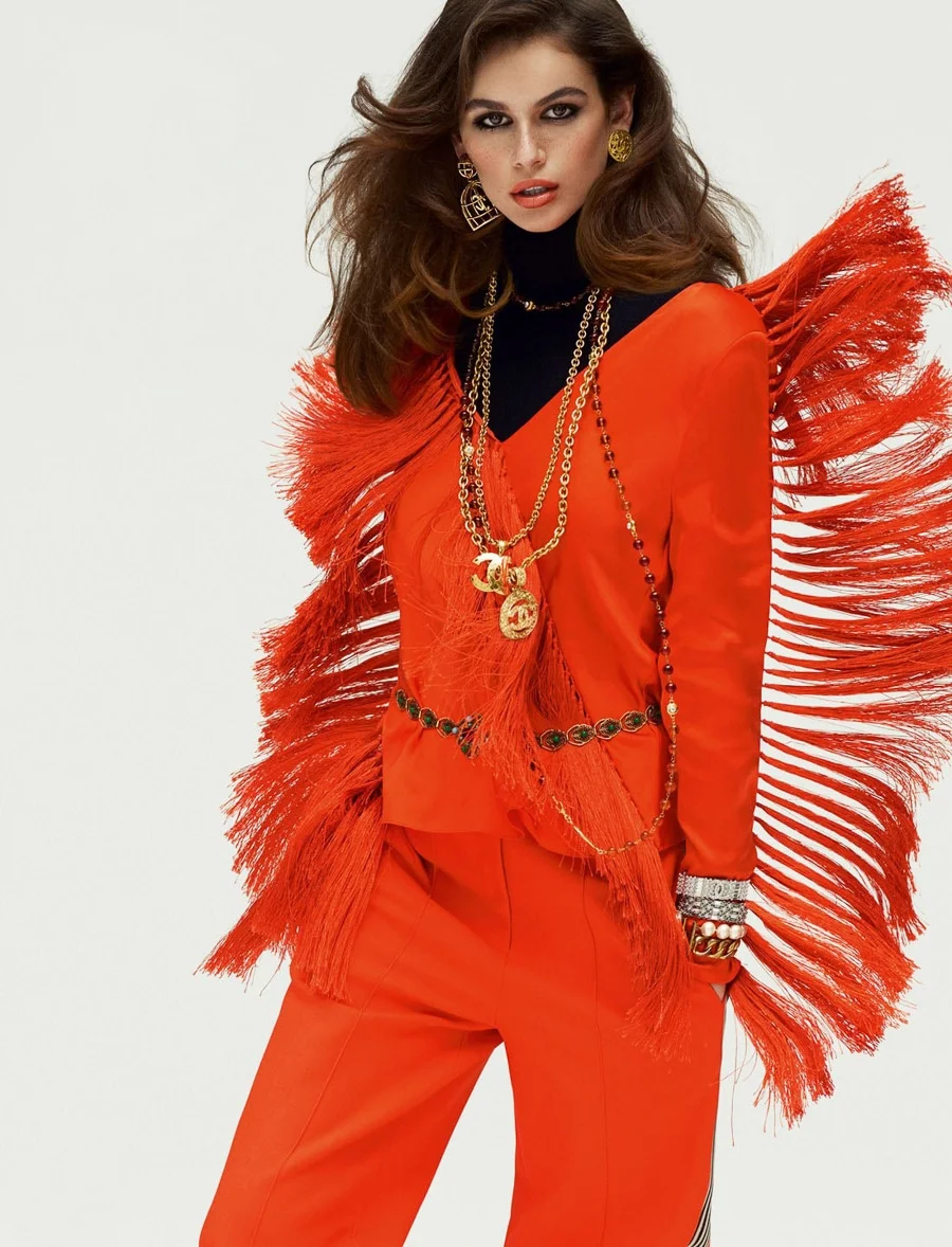 Kaia Gerber Fronts LOVE Magazine's S/S 2018 Issue, Looking '80s By Mert ...