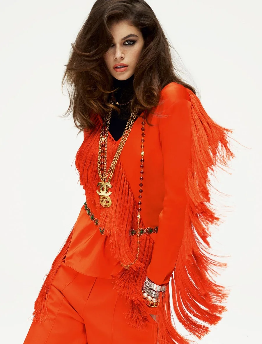 Kaia Gerber Fronts LOVE Magazine's S/S 2018 Issue, Looking '80s By Mert ...