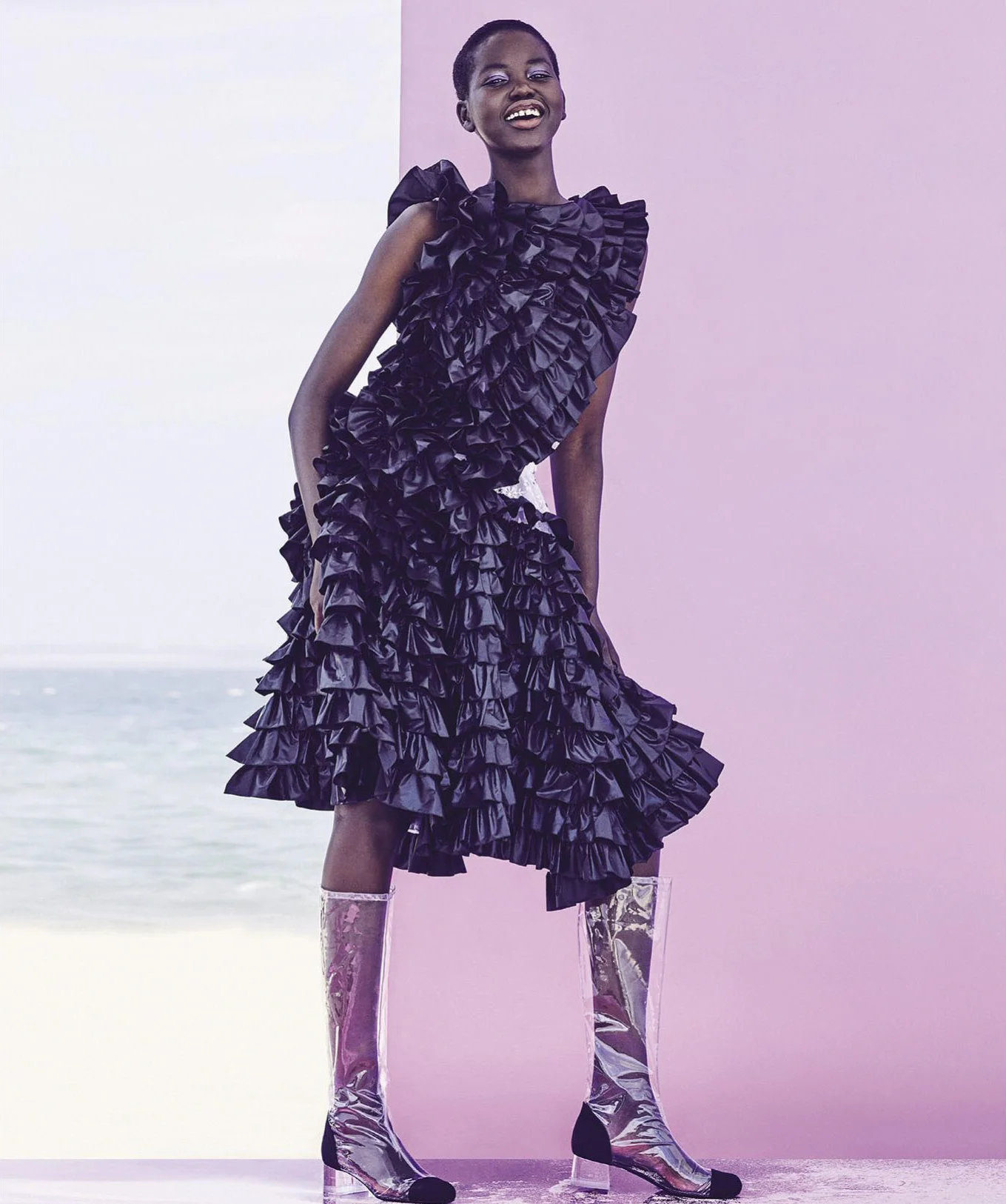 Nicole Bentley Flashes Adut Akech In 'Rise & Shine' For Vogue Australia ...