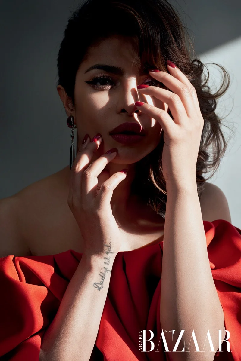 Priyanka Chopra Covers Harper's Bazaar Arabia, Lensed In Saint Laurent ...