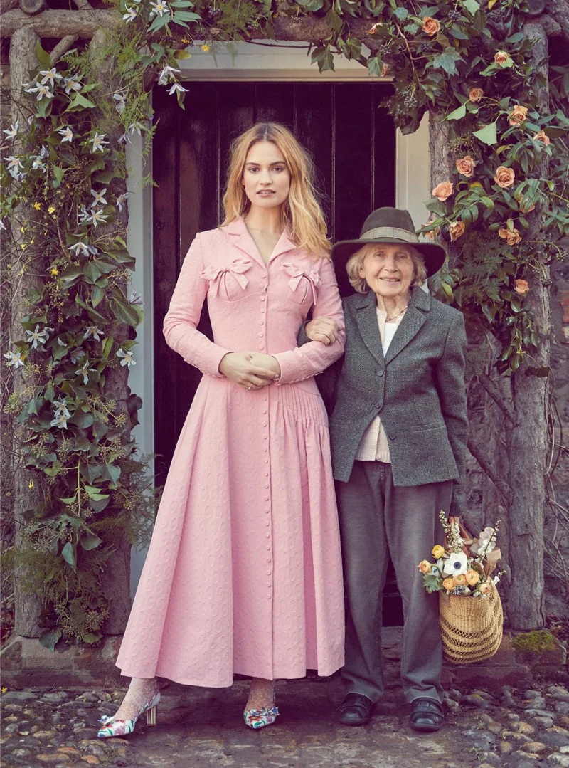 Lily James Is Garden Variety Brit In Richard Phibbs Images For Harper's ...