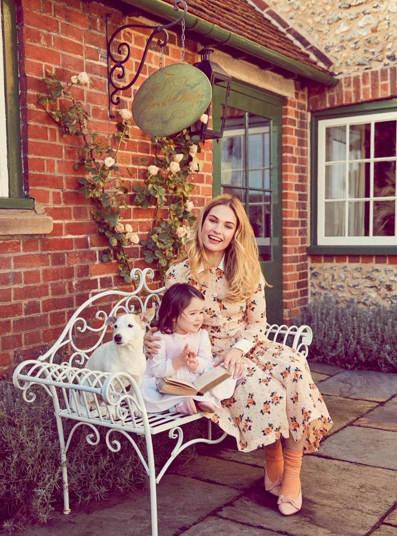Lily James Is Garden Variety Brit In Richard Phibbs Images For Harper's ...