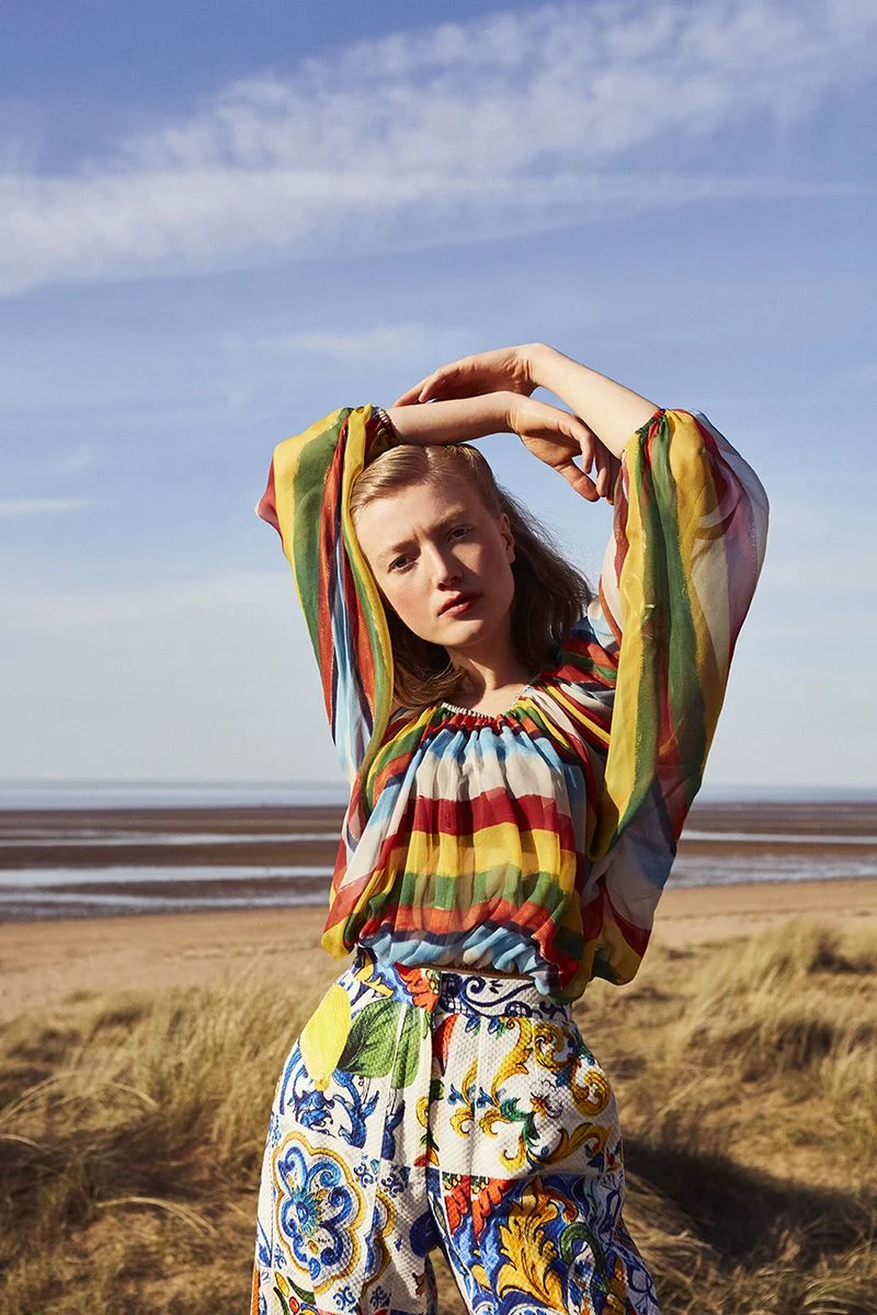 Lou Schoof Poses In 'Wish You Were Here' By Josh Shinner For Harper's ...