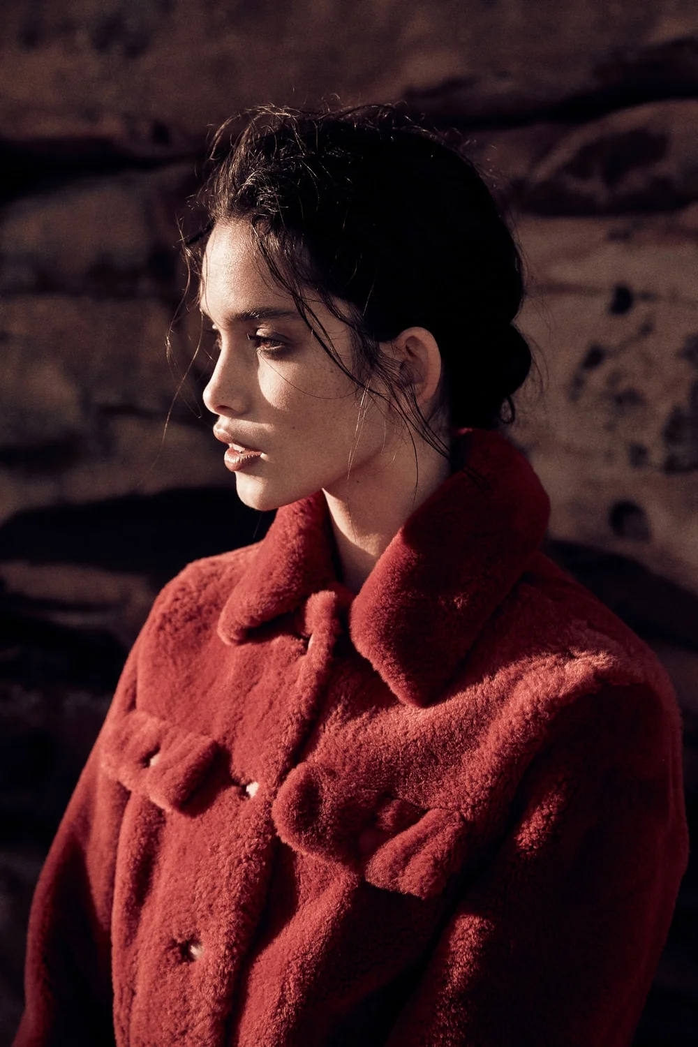 Zoe Bernard Strolls Pensively By The Sea In Jeremy Choh Images For ELLE ...