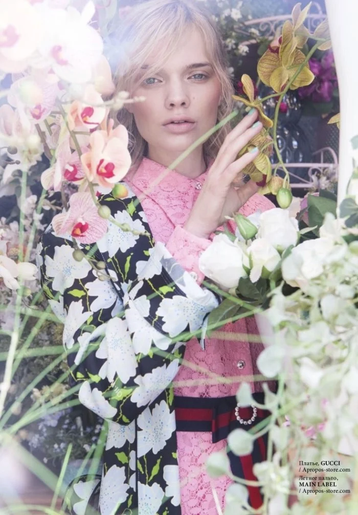 Jane Van Kuijck Smells The Roses In Alex Schier Images For L'Officiel ...