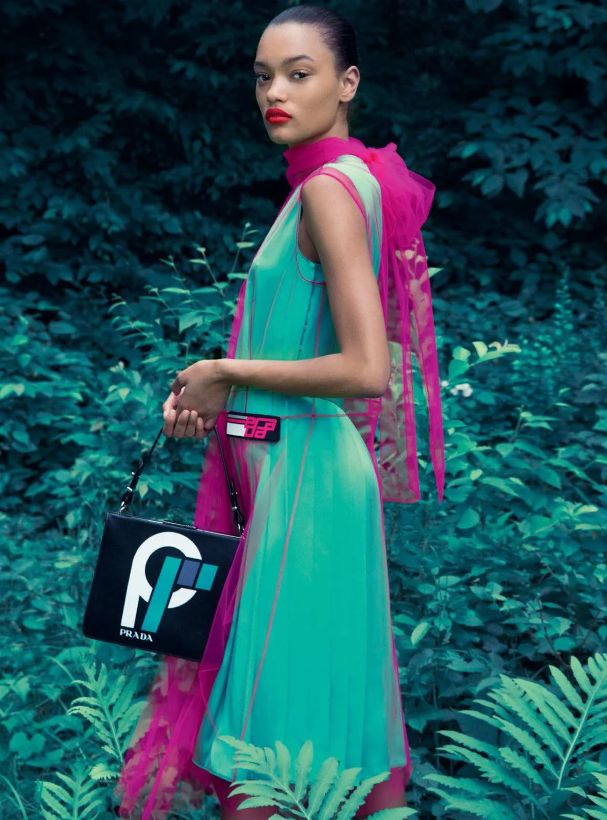 Lameka Fox Wears Bright Prada In Erik Madigan Heck For Harper's Bazaar ...