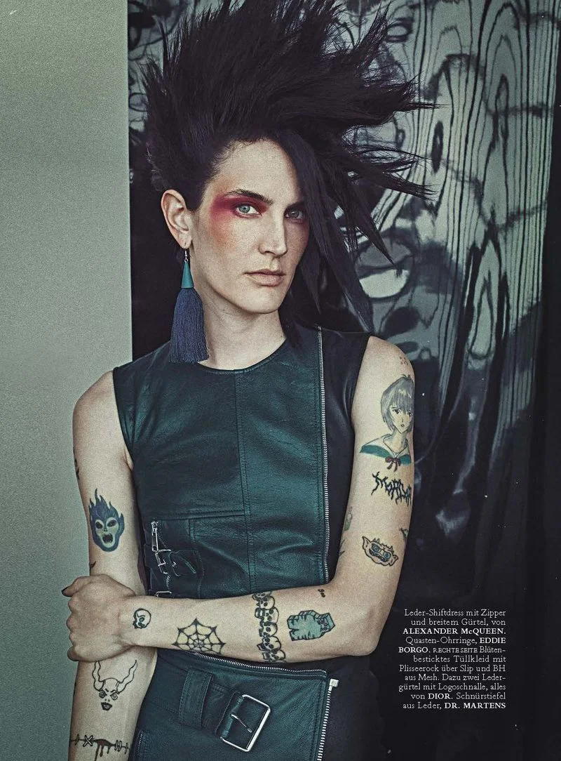 Jane Mosley Wears 'Romantic Punk' Lensed By Regan Cameron For Harper's ...