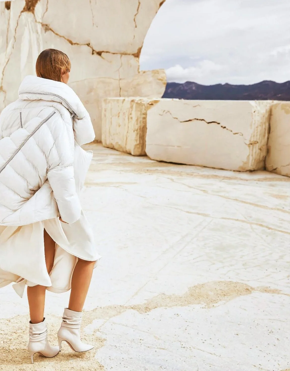 Elisabeth Faber Is All White Light Tailoring, Lensed By Jonathan Segade ...