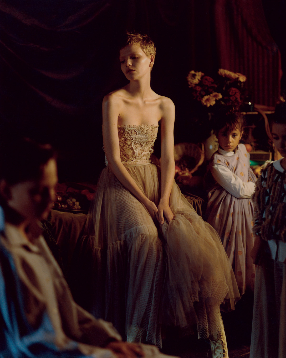 Minnie Wastie Poses In 'Light Xmas Dark' By Elina Kechicheva For Vogue ...
