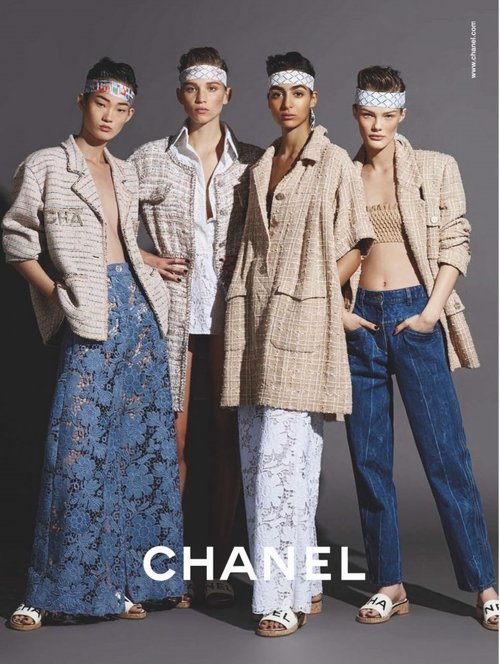 Karl Lagerfeld Shoots Chanel 2019 Ad Campaign With Adesuwa, Hyun Ji ...