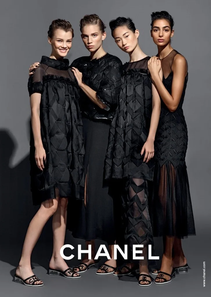 Karl Lagerfeld Shoots Chanel 2019 Ad Campaign With Adesuwa, Hyun Ji ...