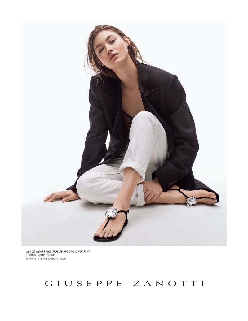 Grace Elizabeth Fronts Giuseppe Zanotti Spring/Summer 2019 Campaign By ...