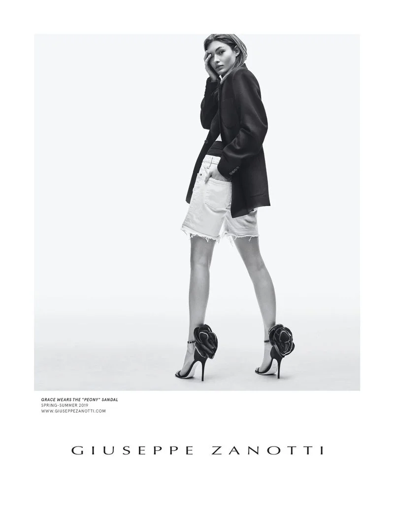 Grace Elizabeth Fronts Giuseppe Zanotti Spring/Summer 2019 Campaign By ...
