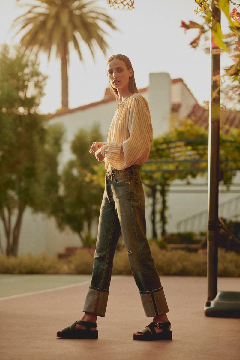 Ine Neefs Poses For Citizens of Humanity Spring 2019 Lookbook, Lensed By Sebastian Sabal-Bruce ...