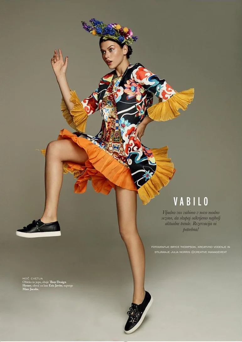 Georgia Fowler Goes Graphic In 'Vabilo' By Bryce Thompson For ELLE ...