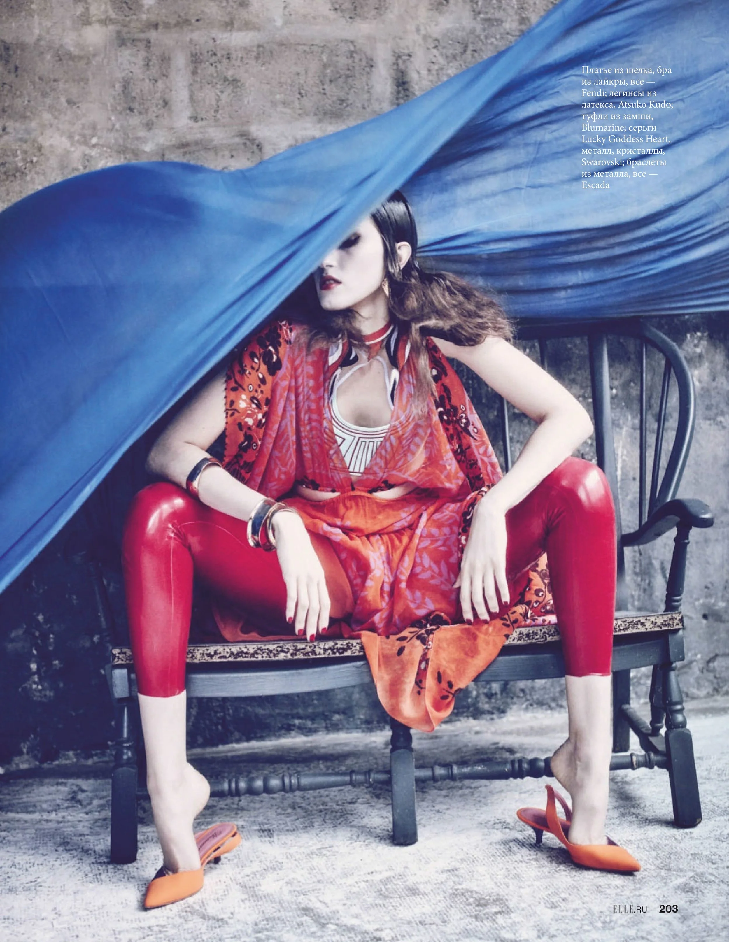 Anna Cleveland Wears Boho Splendor For ELLE Russia April 2019, Lensed ...